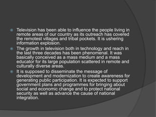 Role of Television as a Mass Medium | PPTX