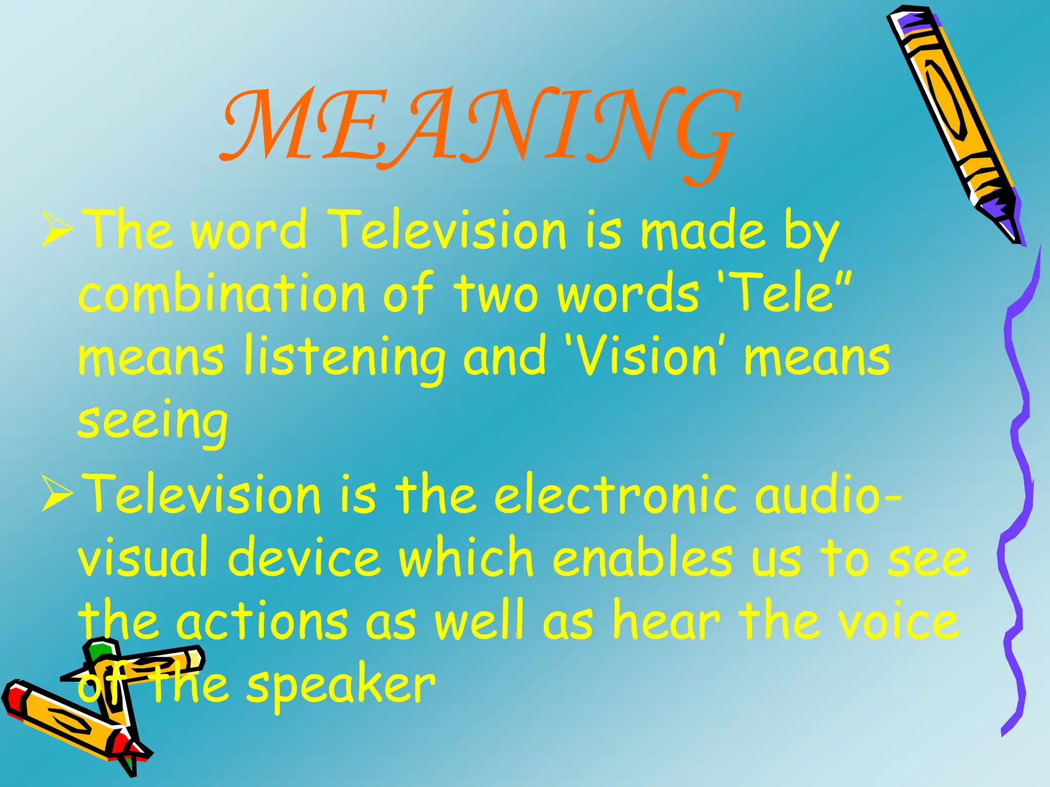 Role of television in education | PPT