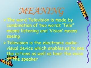 Role of television in education | PPT