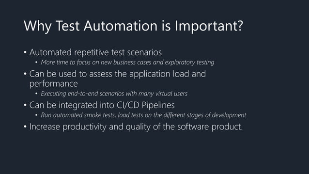 Role of Test Automation in Modern Software Delivery Pipelines | PPT