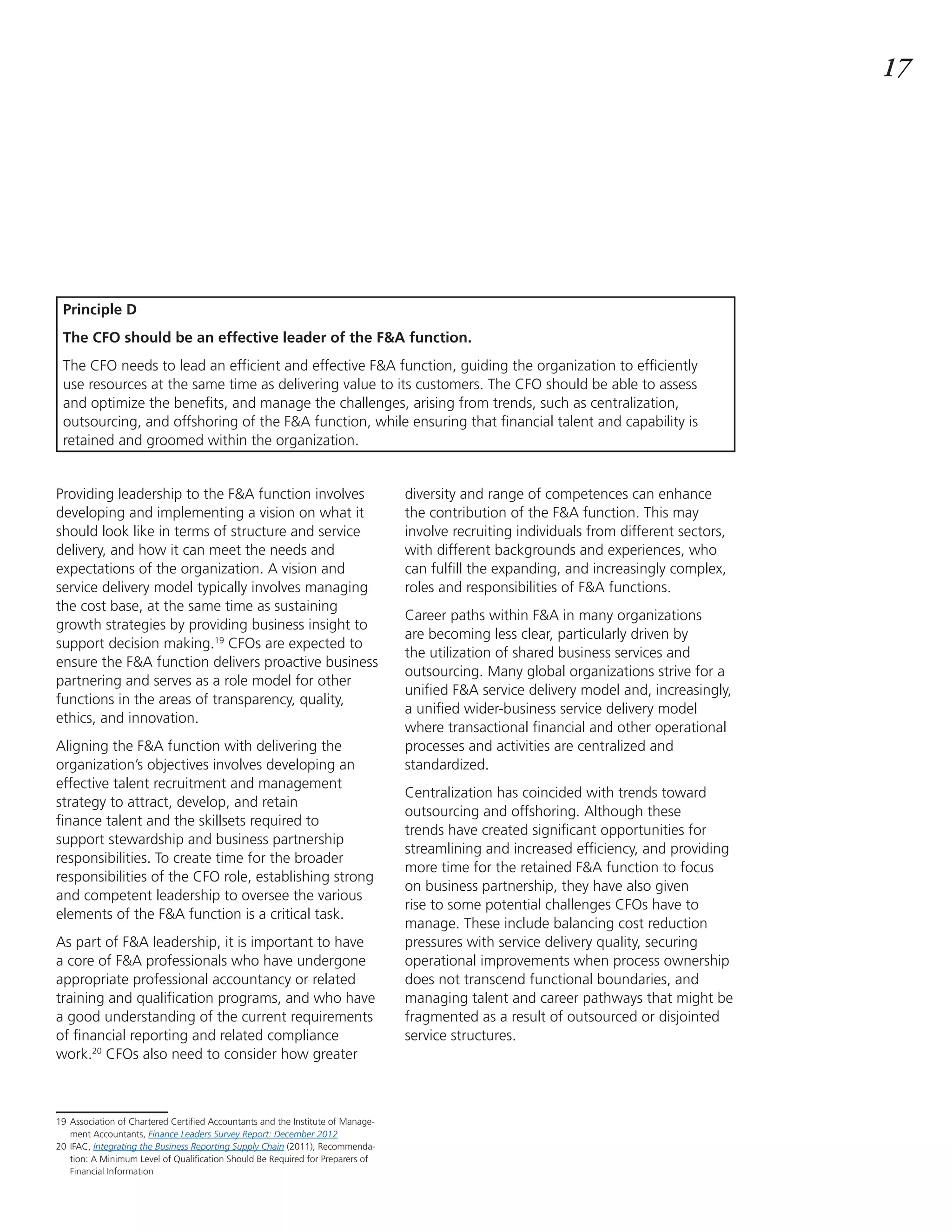 Role of the cfo | PDF