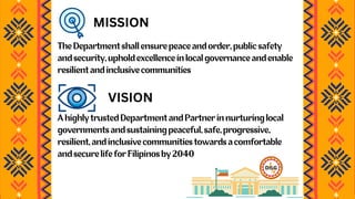 Role of the Department of Interior and Local Government in Local ...