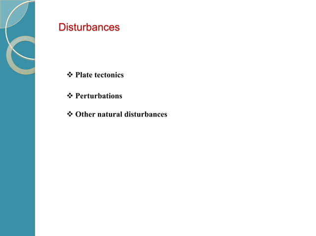 Role of the disturbance in shaping bio geography | PPTX | Geography ...