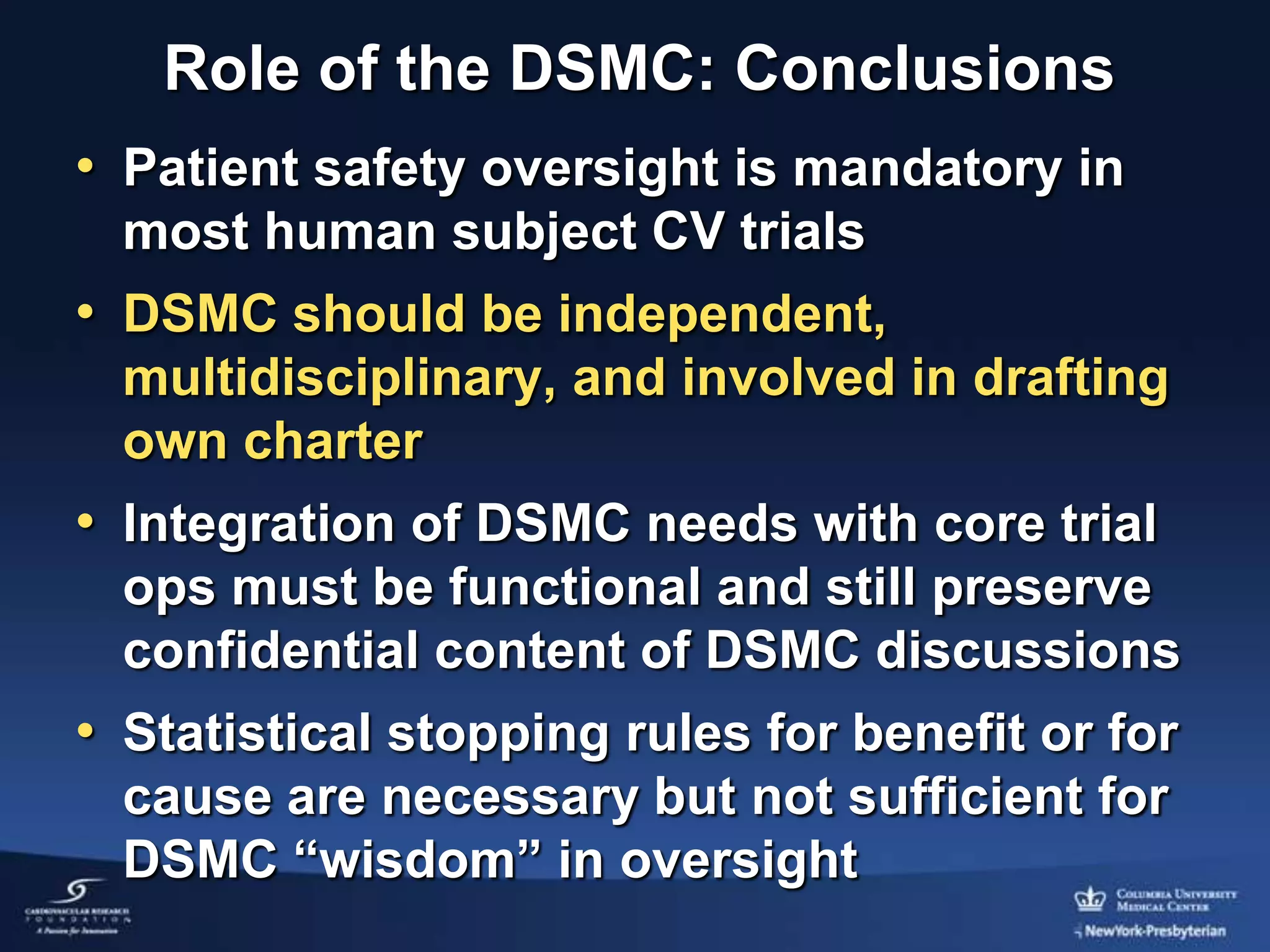 Watching From Above: The Role of the DSMB | PPTX