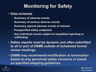 Watching From Above: The Role of the DSMB | PPT