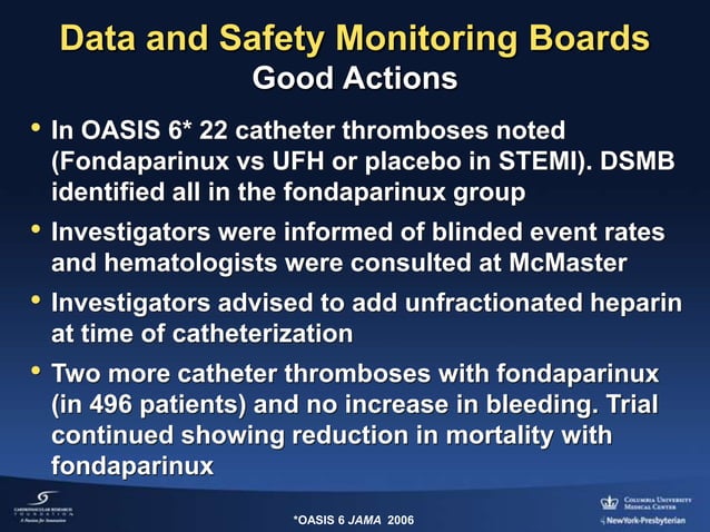 Watching From Above: The Role of the DSMB | PPTX | Blood Disorders ...