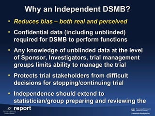Watching From Above: The Role of the DSMB | PPTX | Blood Disorders ...