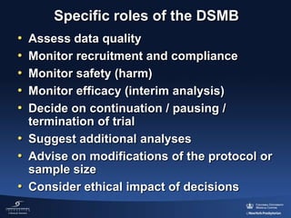 Watching From Above: The Role of the DSMB | PPTX | Blood Disorders ...