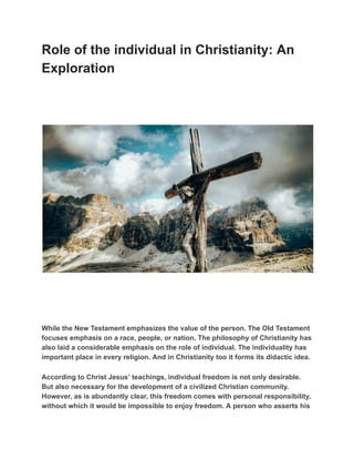 Role of the individual in Christianity_ An Exploration.pdf