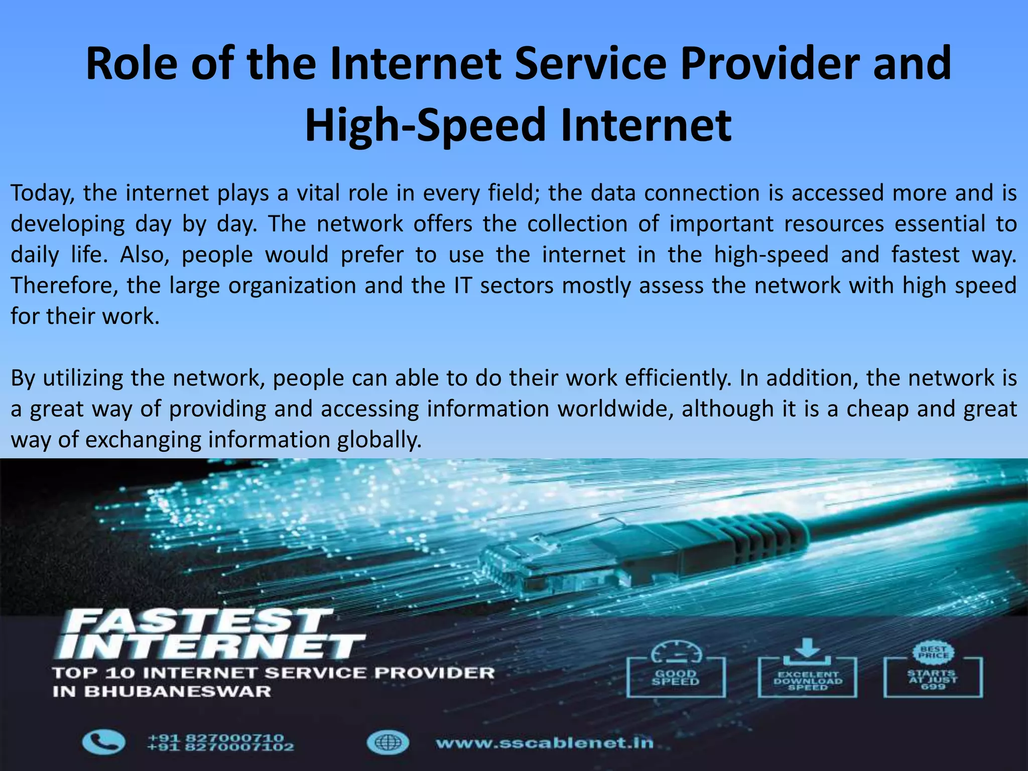 Role of the Internet Service Provider and High-Speed Internet.pptx