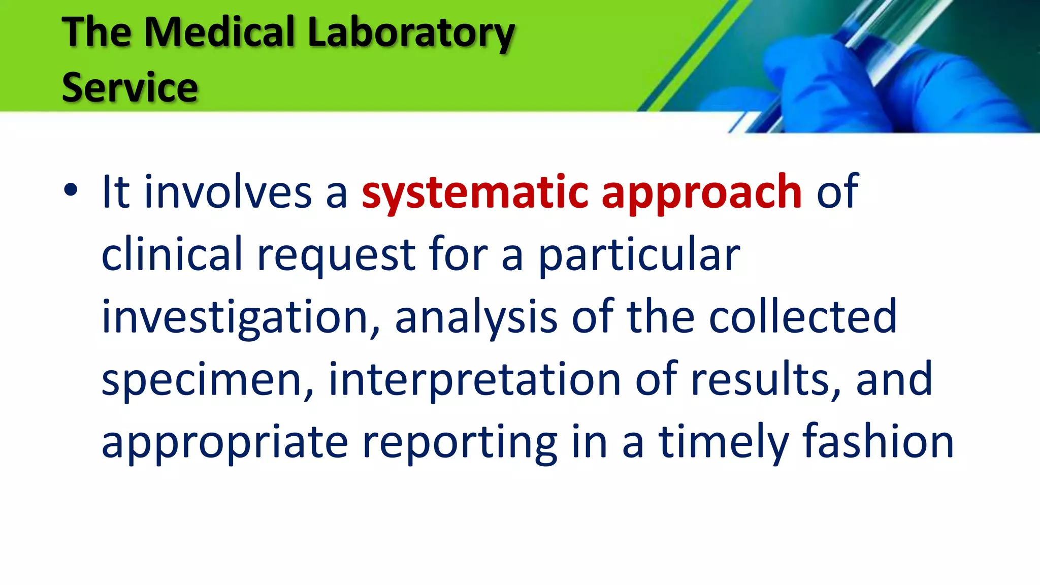 Laboratory Diagnosis: Relevance to patient healthcare.pptx