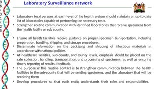 Role of the laboratory in public health emergencies and outbreak ...