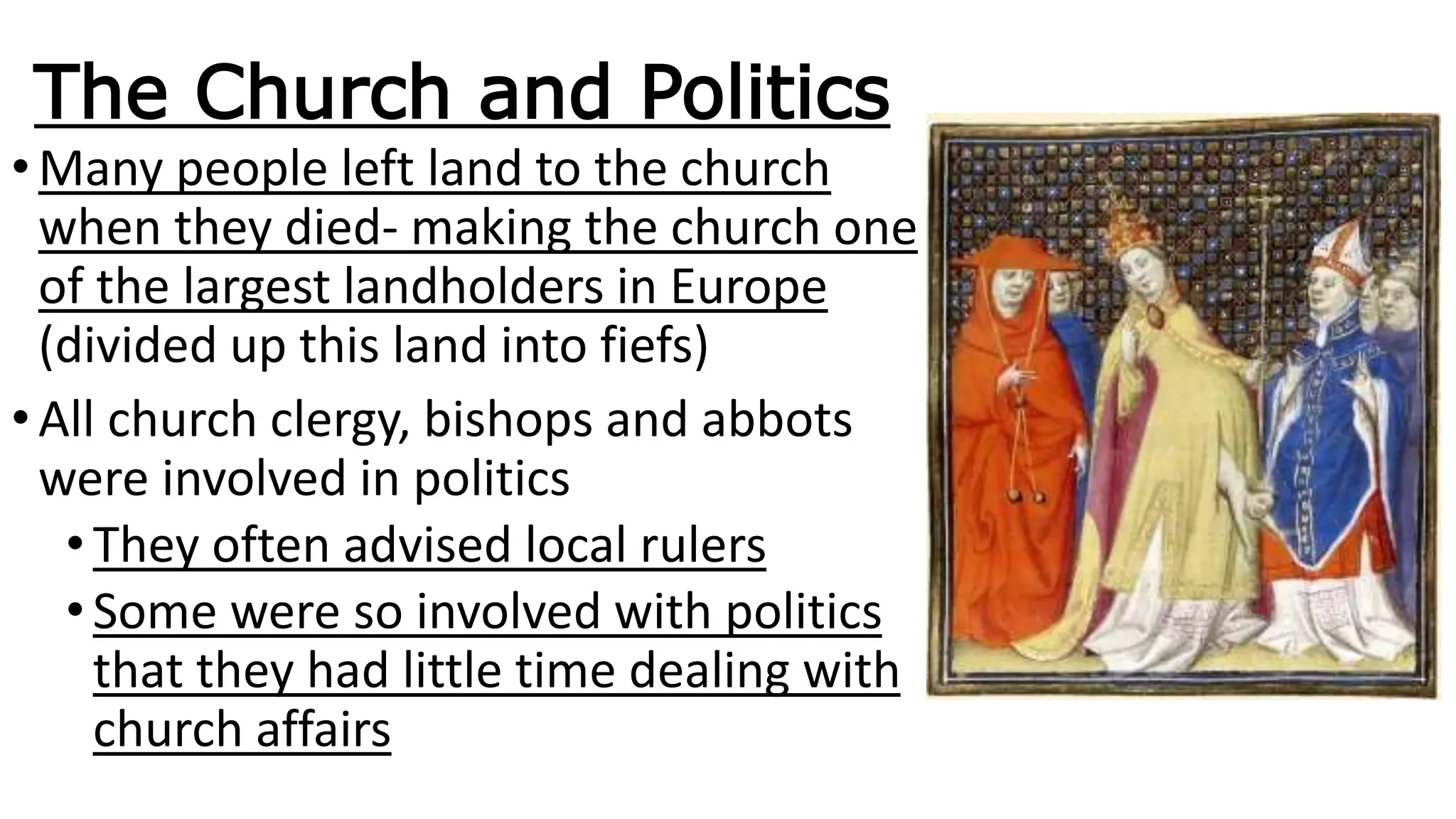 Role of the Medieval Roman Catholic Church | PPTX