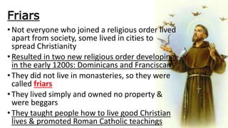 Role of the Medieval Roman Catholic Church | PPTX