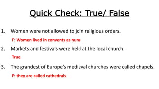 Role of the Medieval Roman Catholic Church | PPTX