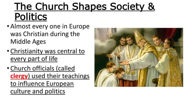 Role of the Medieval Roman Catholic Church | PPTX | Christianity ...
