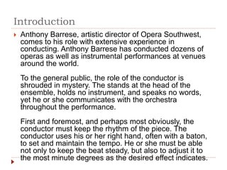 Role of the Orchestra Conductor | PPTX