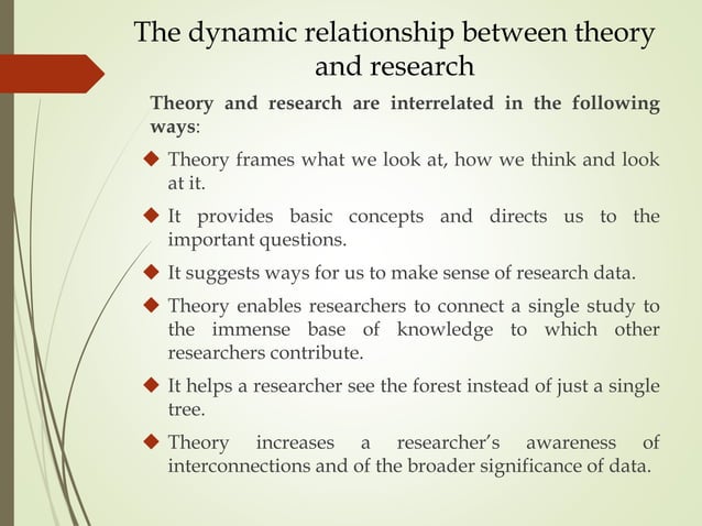 Role of theory in research | PPTX