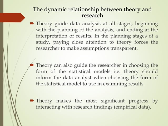 Role of theory in research | PPTX