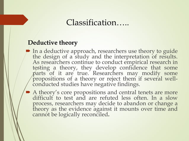 Role of theory in research | PPTX