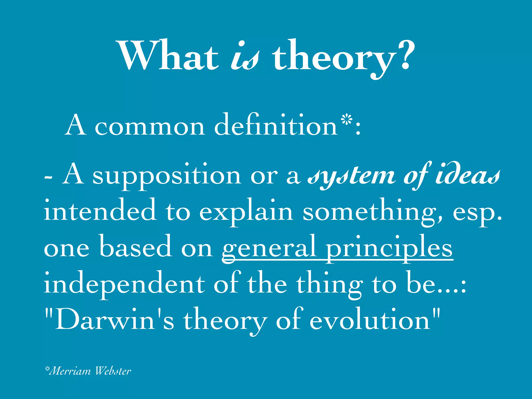 What is the role of THEORY in Urbanism? | PDF