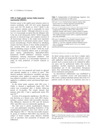 Role of the pathologist in assessing response to treatment of ovarian ...