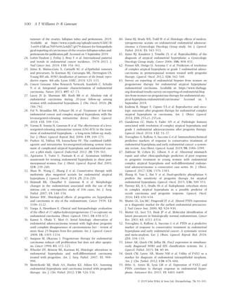 Role of the pathologist in assessing response to treatment of ovarian ...