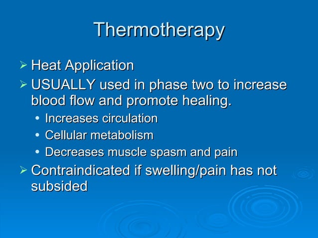 Role Of Therapeutic Modalities | PPT