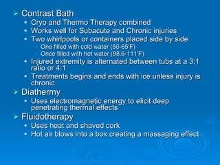 Role of therapeutic modalities | PPT