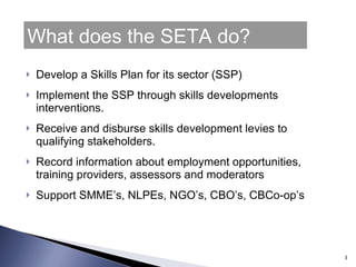 Role of the seta and sdf | PPT