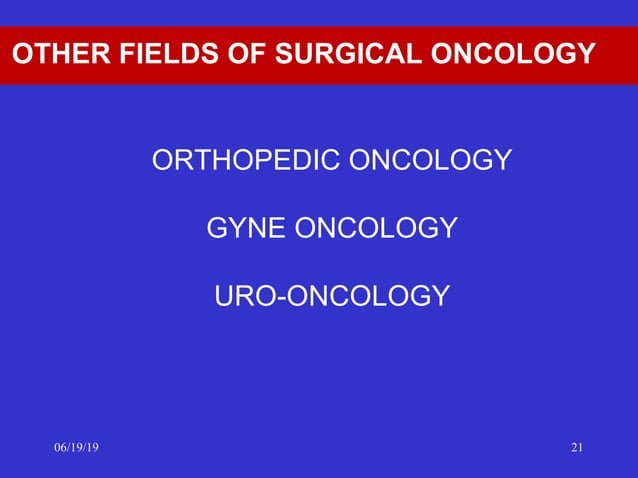 Role of the surgical oncologist in cancer management | PPT