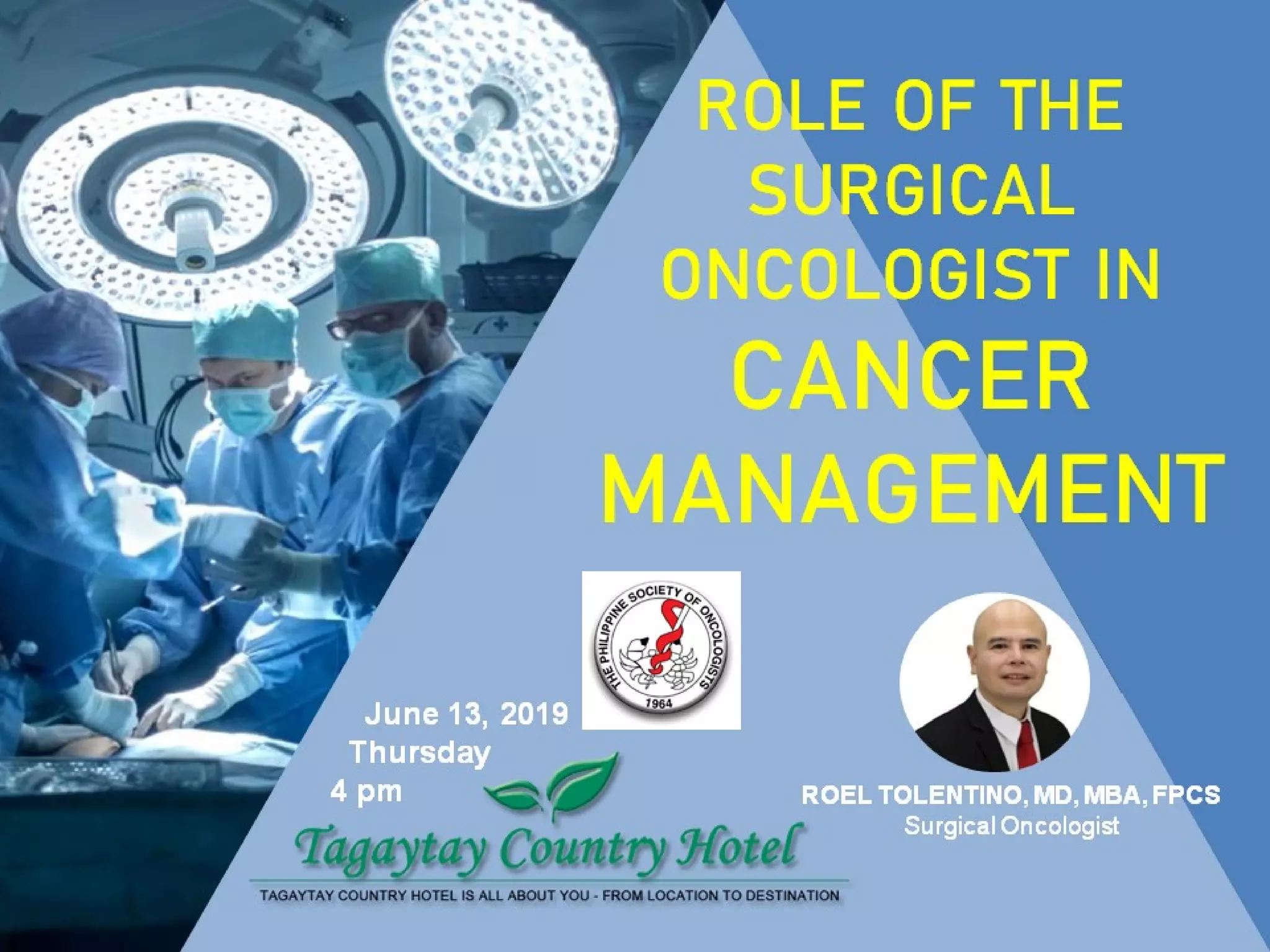 Role of the surgical oncologist in cancer management lecture | PPT