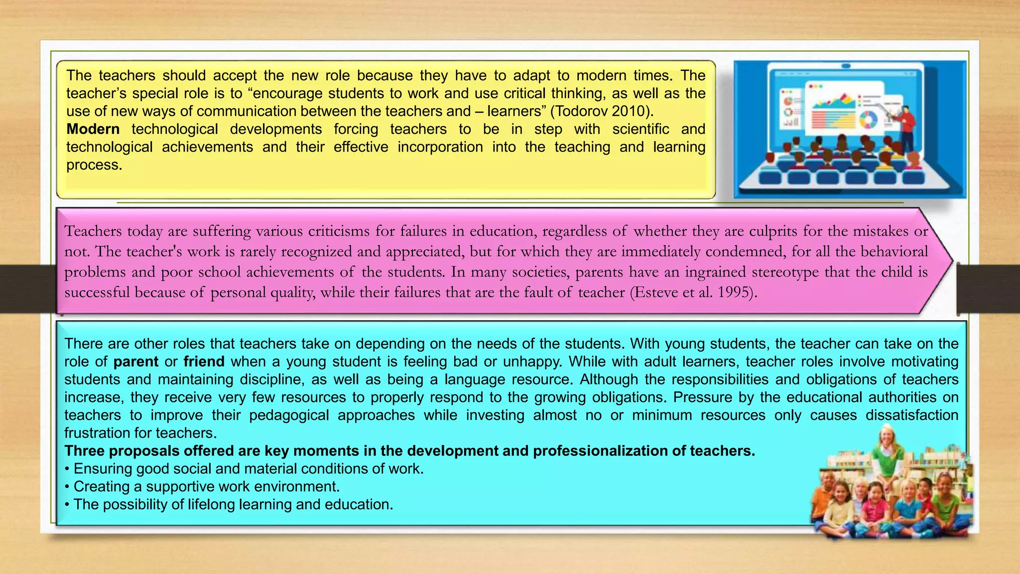 Role of the teachers and effects of education on cultural development ...
