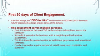 Role of the virtual ciso | PPTX | IT and Internet Support | Internet