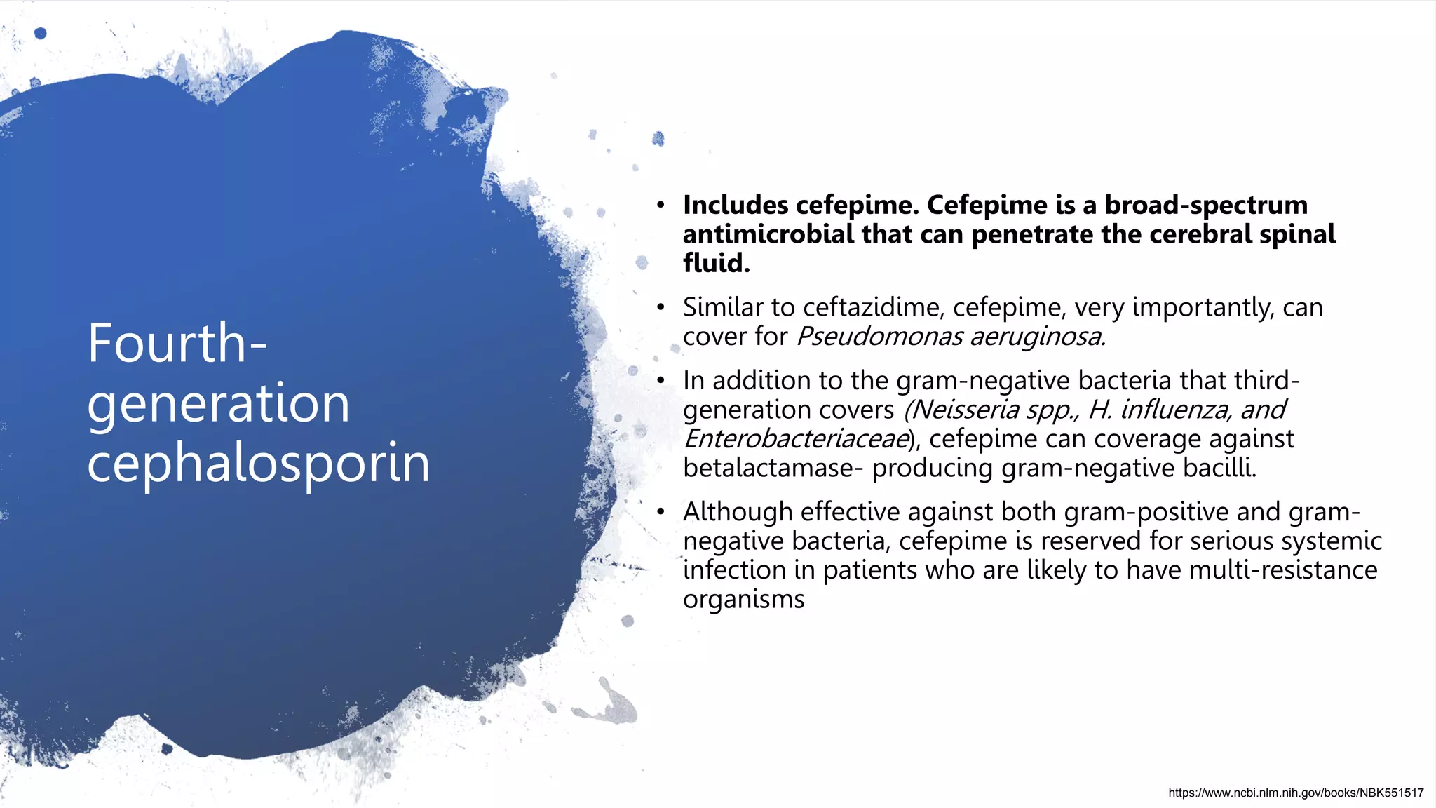 Role Of Third And Fourth Generation Cephalosporin in ICU.pptx