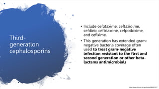 Role Of Third And Fourth Generation Cephalosporin in ICU.pptx