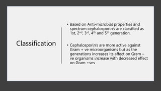 Role Of Third And Fourth Generation Cephalosporin in ICU.pptx