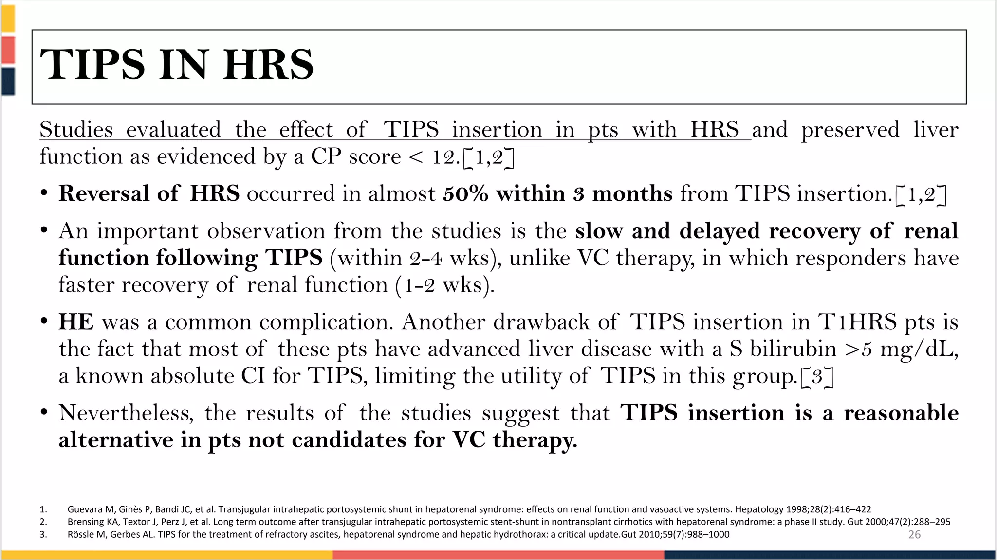 Role of tips in liver disease | PDF