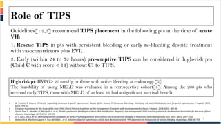 Role of tips in liver disease | PDF