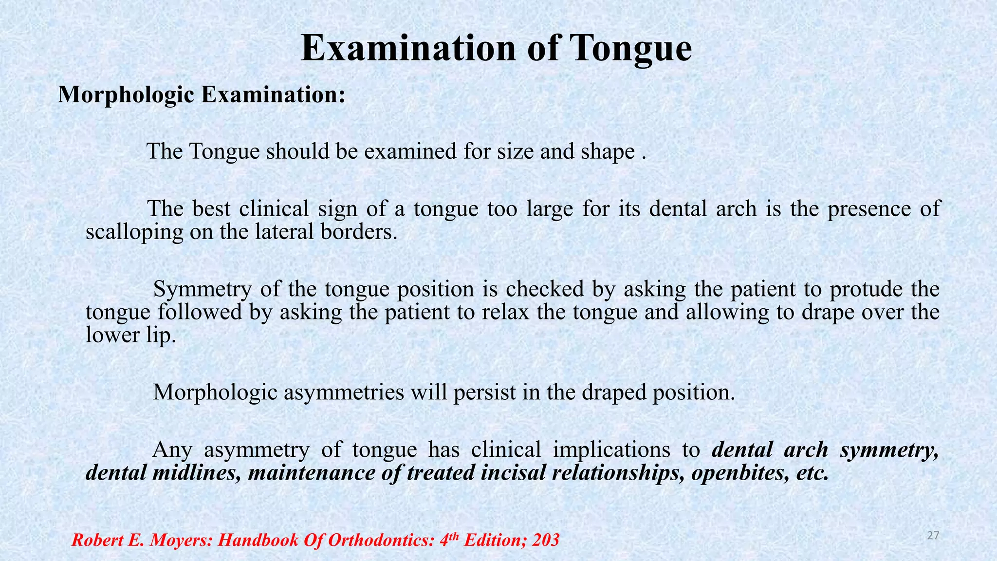ROLE OF TONGUE IN DEVELOPMENT OF MALOCCLUSION | PPTX