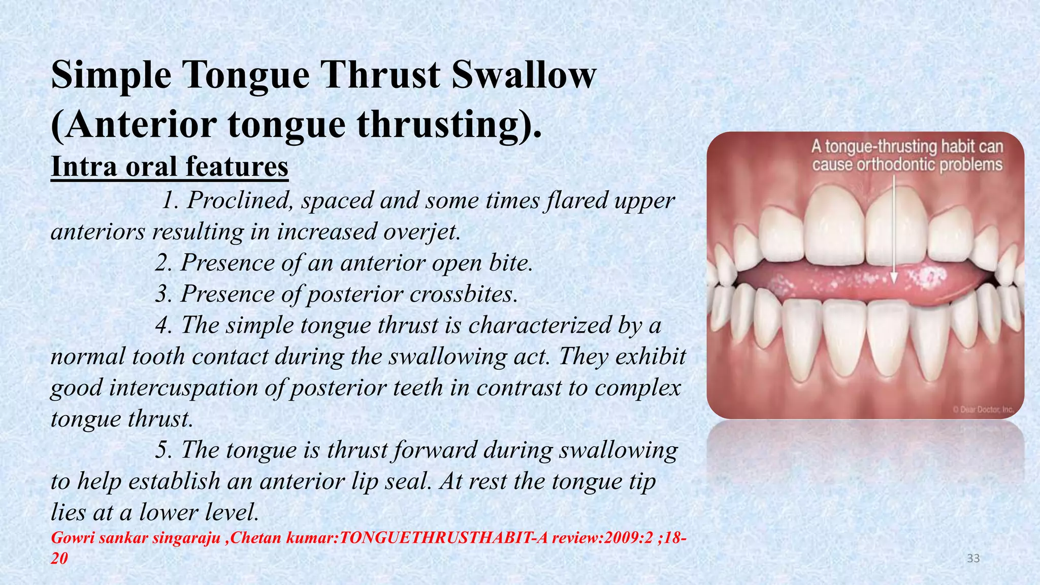 ROLE OF TONGUE IN DEVELOPMENT OF MALOCCLUSION | PPTX