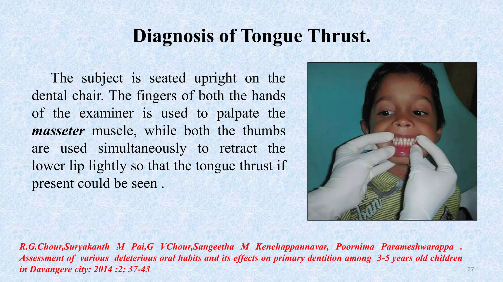 ROLE OF TONGUE IN DEVELOPMENT OF MALOCCLUSION | PPTX