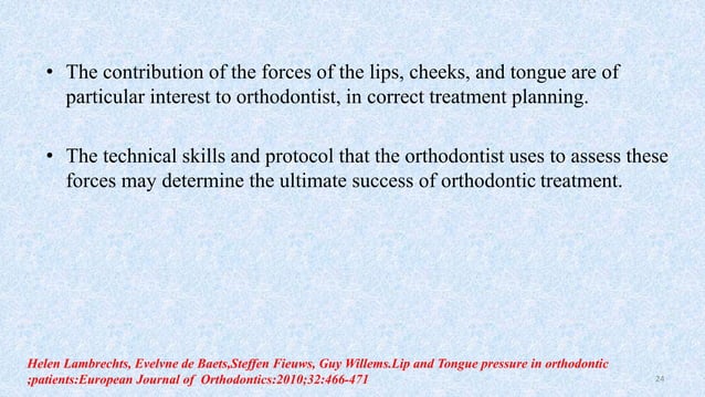 ROLE OF TONGUE IN DEVELOPMENT OF MALOCCLUSION | PPTX