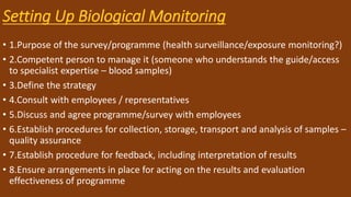 Role of toxicological analysis in biological monitoring .r | PPTX