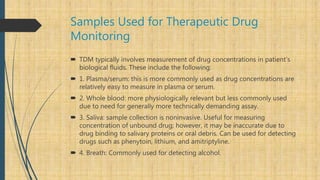 Role of toxicological analysis in therapeutic monitoring | PPT