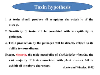 Role of toxins in plant pathogensis | PPT