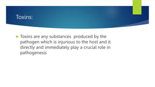 Role of toxins and Enzymes in Pathogensis.pptx