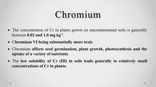 Role of trace elements in Plant and Soil | PPTX