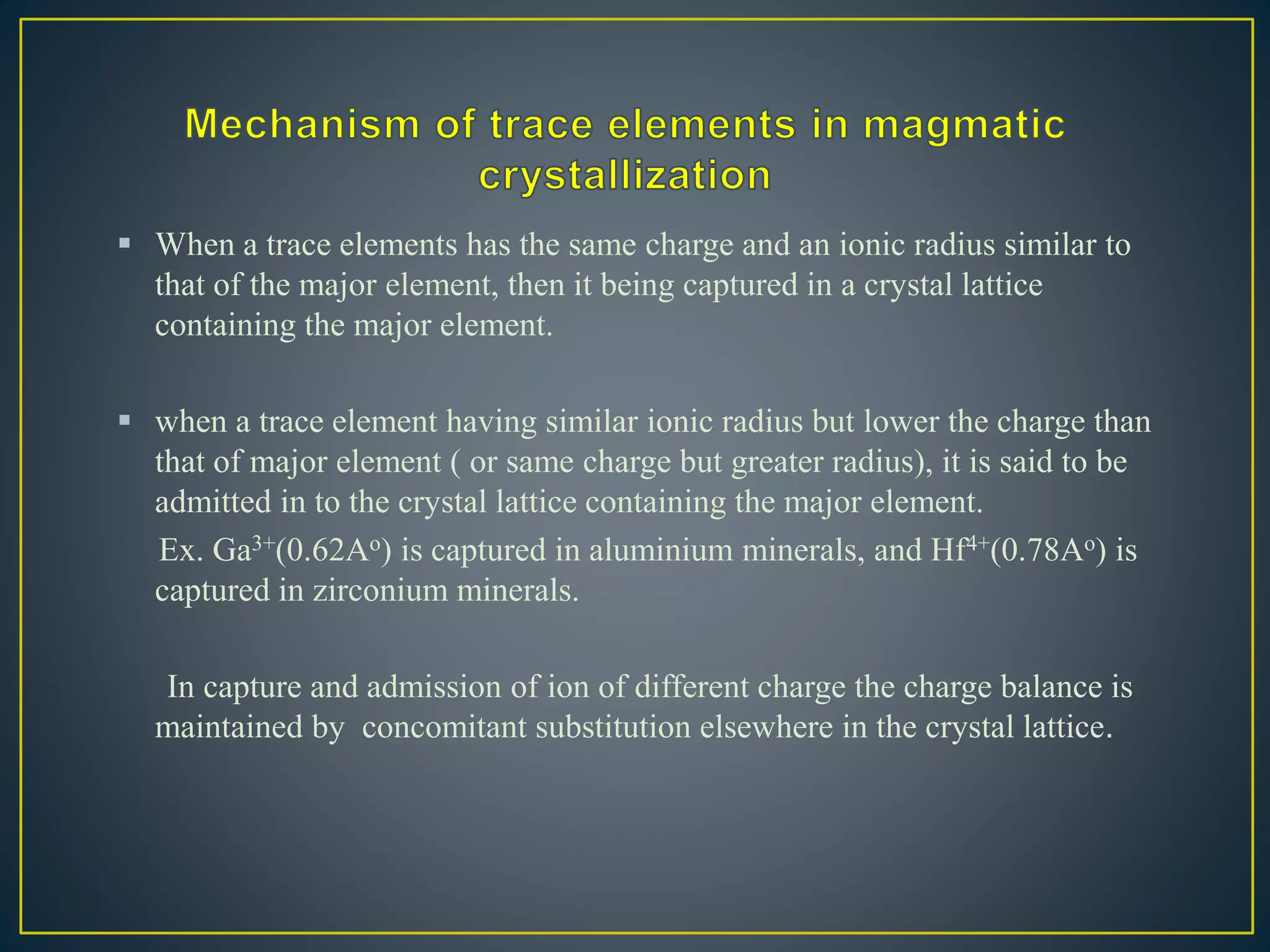 Role of trace elements in rare earth elements | PPTX