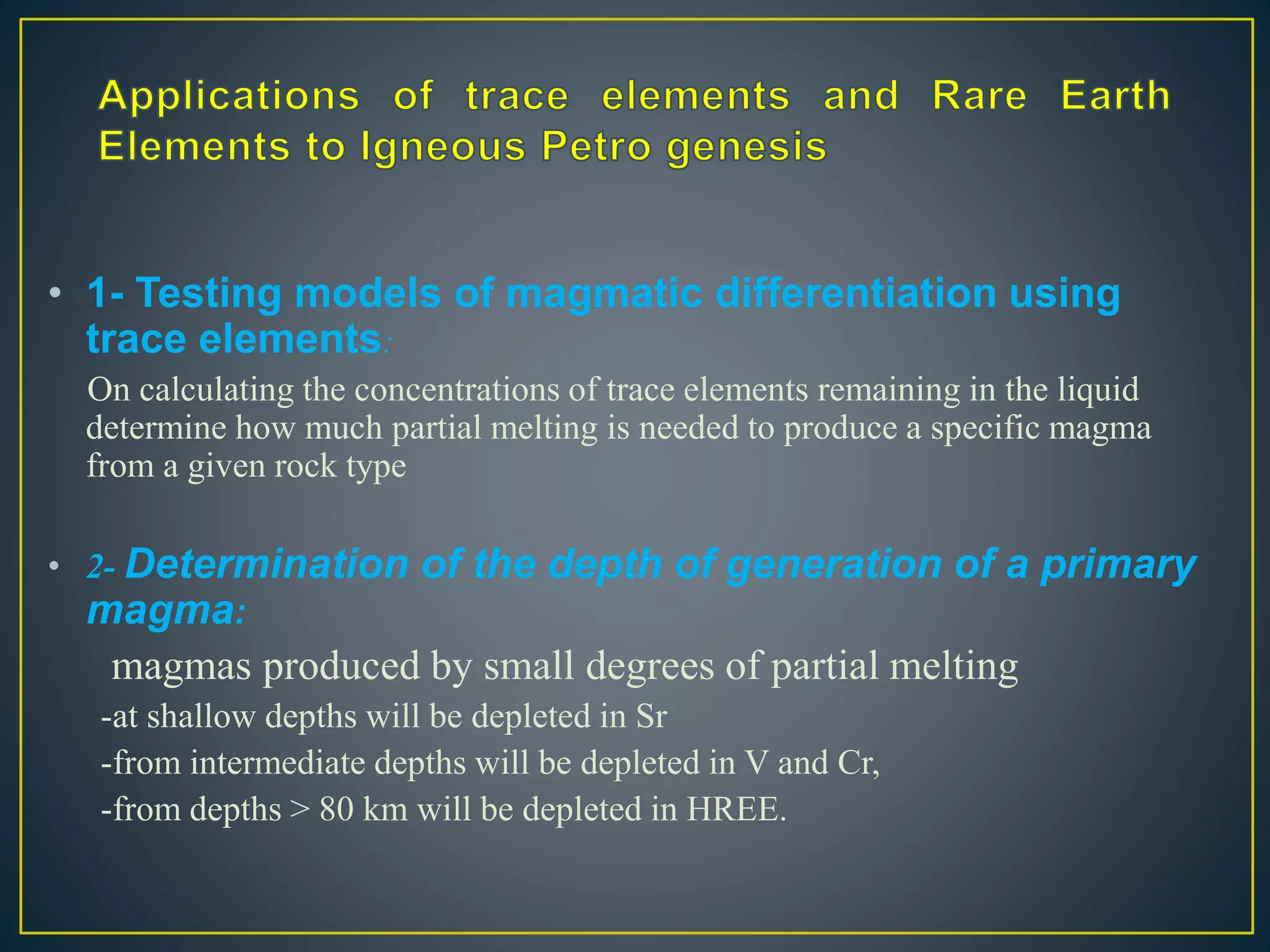 Role of trace elements in rare earth elements | PPTX